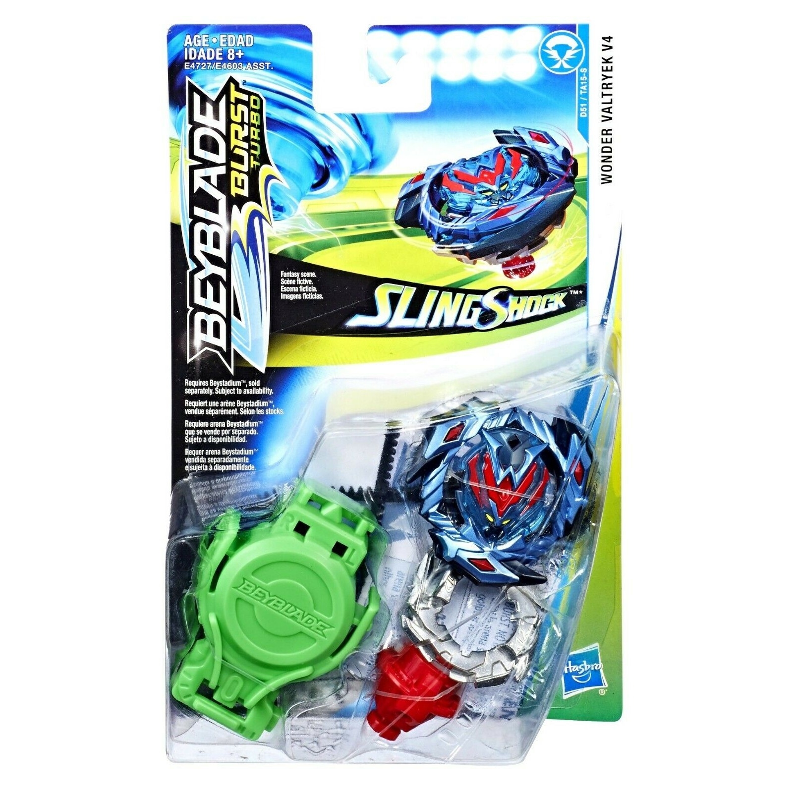 Beyblade Burst WONDER VALTRYEK V4 SlingShock Top Launcher Hasbro Sling ...