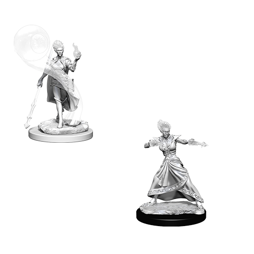 D&D Unpainted Nolzur's Marvelous Miniatures Fire Genasi Female Wizard