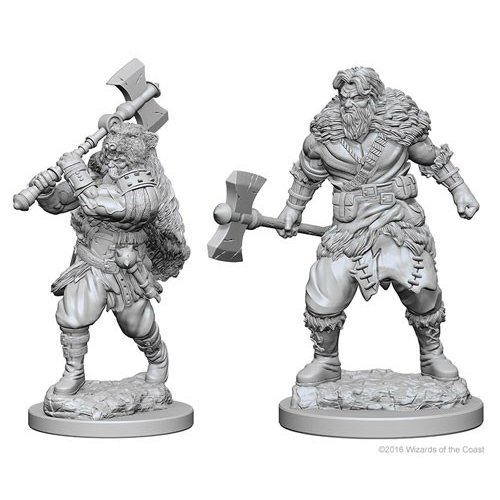 D&D Unpainted Nolzur's Marvelous Miniatures Male Human Barbarian