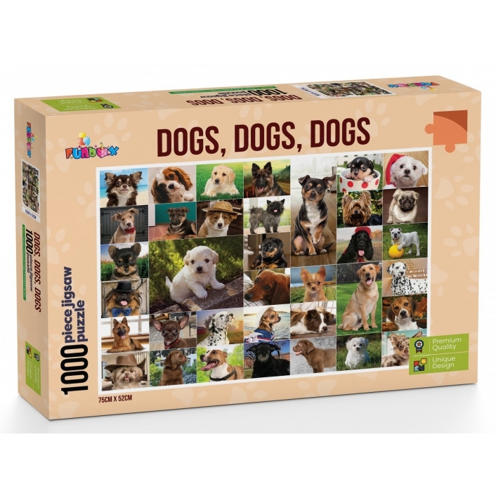 Funbox Dogs, Dogs, Dogs Puzzle 1000 Pieces