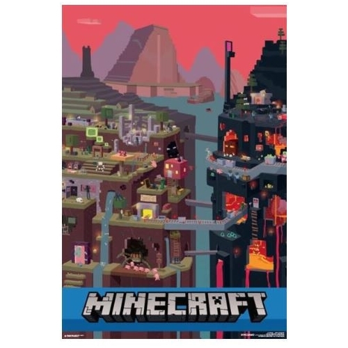 Impact Puzzles Minecraft World Red Puzzle 1000 Pieces