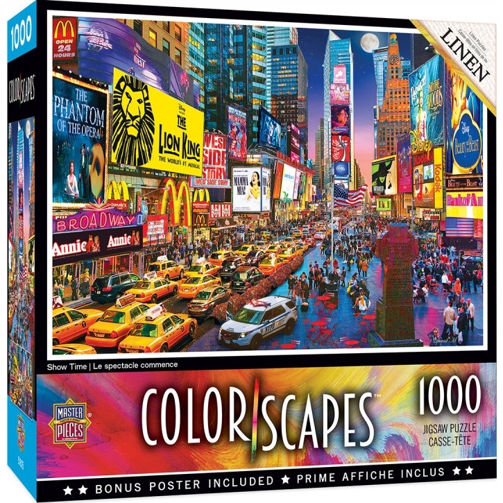 Masterpieces Puzzle Colorscapes New York Times Square Show Time Puzzle ...