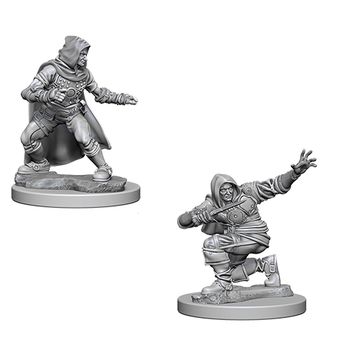 Pathfinder Battles Unpainted Deep Cuts Miniatures Human Male Rogue