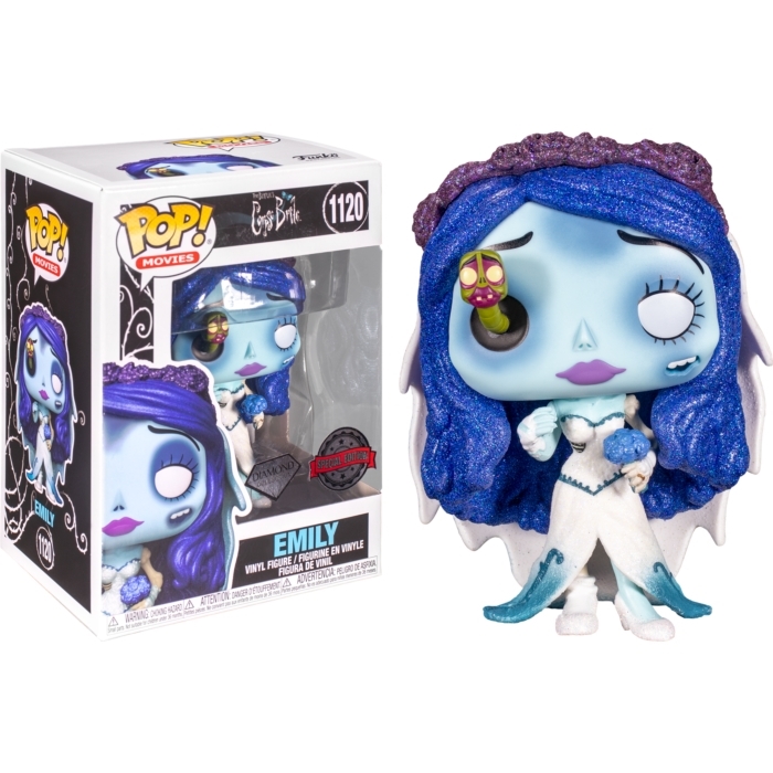 POP Corpse Bride Emily with Worm Diamond Glitter